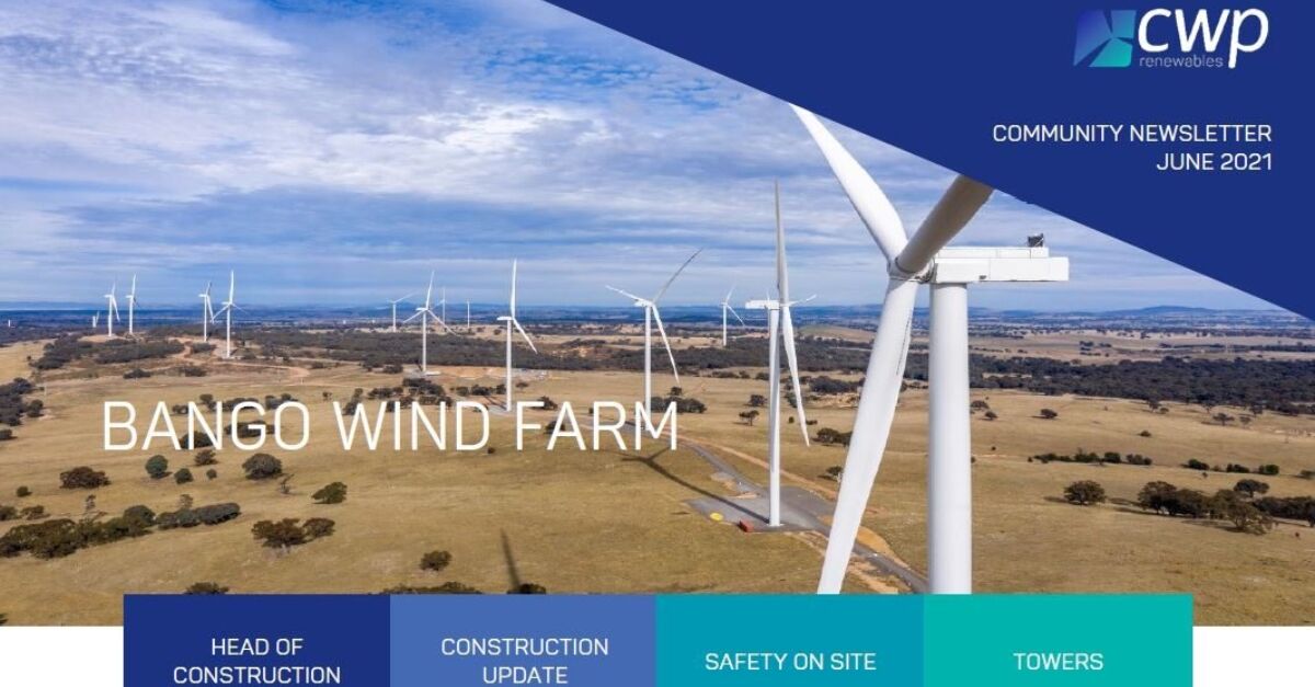 News – Bango Wind Farm Community Newsletter - July 2021