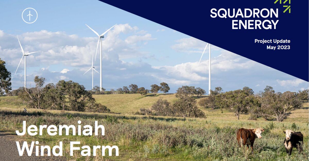 News – Jeremiah Wind Farm Project Update - May 2023