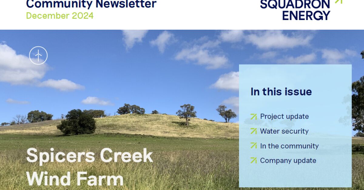 News – Spicers Creek Wind Farm community newsletter - December 2024