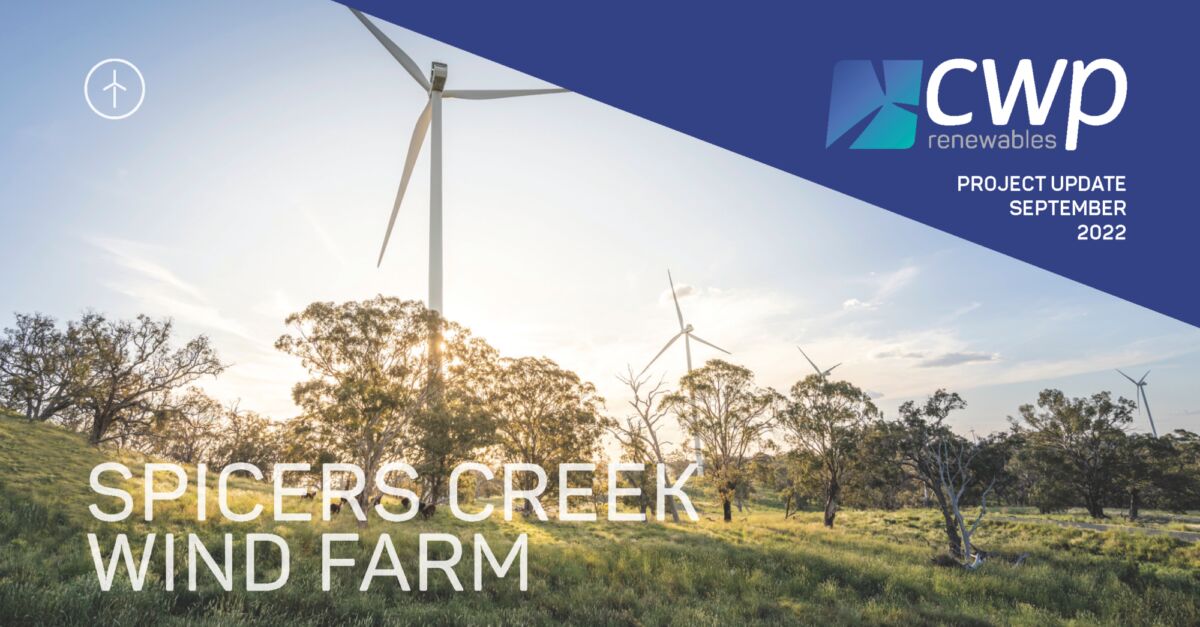 News – Spicers Creek Wind Farm Project Update - September 2022