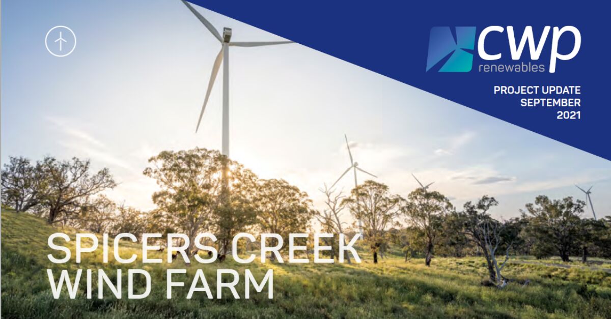 News – Spicers Creek Wind Farm Project Update